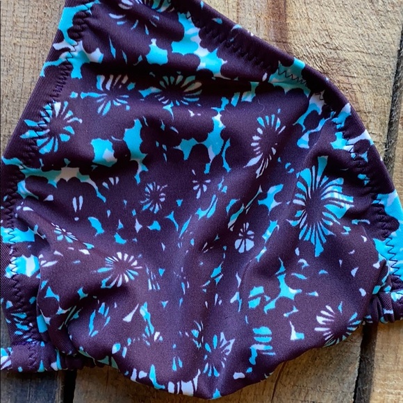lisa Curran | Swim | Nwt Lisa Curran Brown Flower And Blue Bikini Top ...